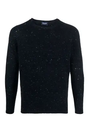 DRUMOHR Speckle-knit Jumper - Blue