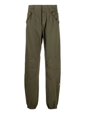 WINNIE N.Y.C Knee-pads Cotton Cargo Trousers - Green