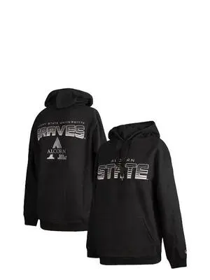 FISLL Alcorn State Braves Puff Print Pullover Hoodie - Black
