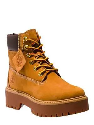 Timberland Timberland Stone Street 6-Inch Waterproof Lace-Up Leather Boots Wheat