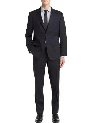 DANIEL HECHTER Norris Solid Wool Suit - Black