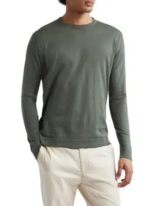 John Smedley John Smedley Weatherby Cotton Sweater Palm
