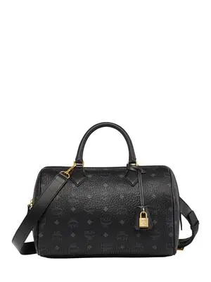 Mcm Ella Boston Bag - Black