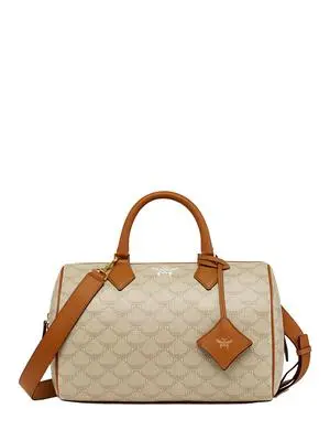Mcm MCM Ella Boston Bag In Lauretos Cognac