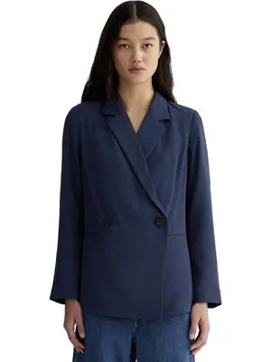Everlane Drapey Blazer - Navy