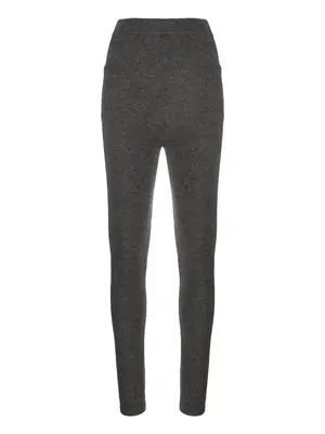 Saint Laurent High-waisted Cashmere Leggings - Grey