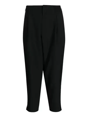 BLACK COMME DES GARÇONS Tapered Wool Trousers - Black