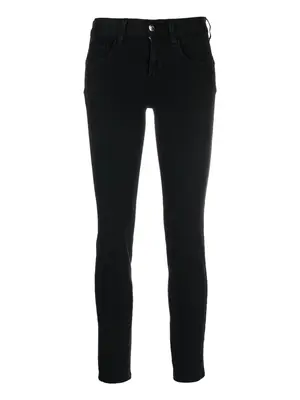 Liu Jo Logo Patch Skinny Jeans - Black