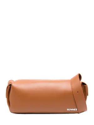 Sunnei Labauletto Leather Shoulder Bag - Brown