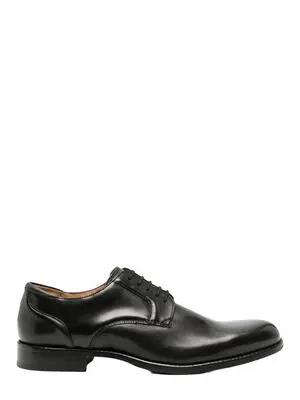 Clarks Craft Arlo Leather Derby Shoes - Black