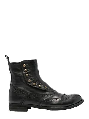 Officine Creative Lexikon 153 Leather Boots - Black