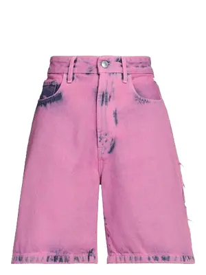 Gcds Denim Bermuda Shorts - Pink