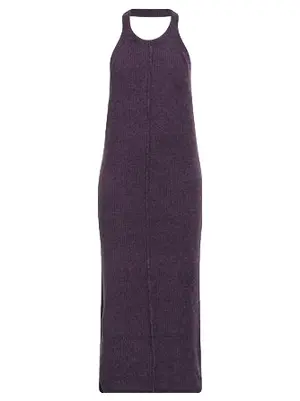 Liviana Conti Midi Length Bodycon Dress - Purple
