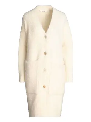CIRCUS HOTEL CIRCUS HOTEL Knitted Heavy-Weight Knit Coat Off White