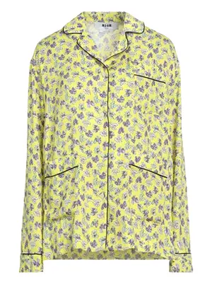 MSGM Satin Shirt - Yellow