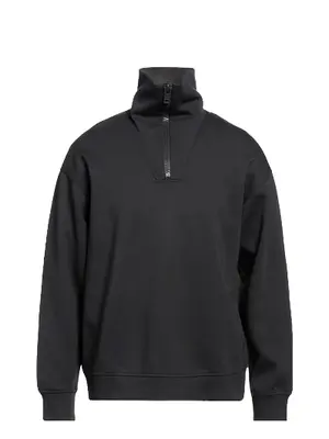 Emporio Armani Sweatshirt In Cotton, Modal, And Wool - Black