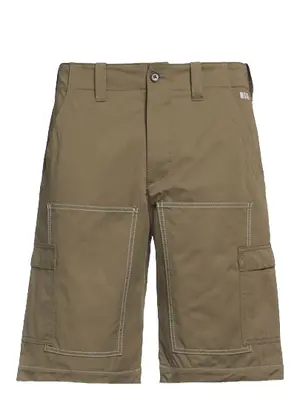 MSGM MSGM Gabardine Cargo Shorts Green