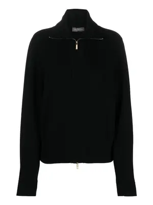 Lorena Antoniazzi Virgin Wool-blend Cardigan - Black