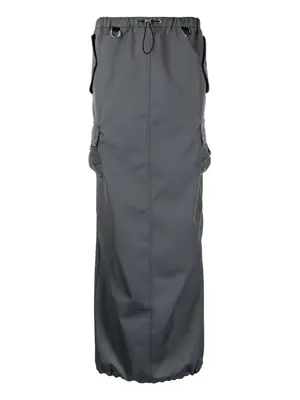 Coperni Tailored Maxi Cargo Skirt - Black