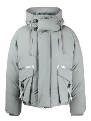 SPOONYARD Hooded Padded Jacket - Grey
