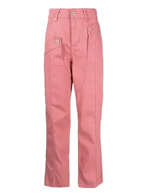 FENG CHEN WANG High-waist Straight-leg Jeans - Pink