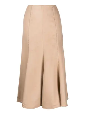 Gabriela Hearst Amy Flared Skirt - Neutrals