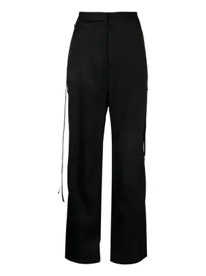R13 Articulated Tuxedo Trousers - Black