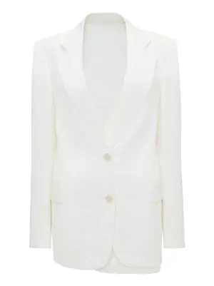 VICTORIA BECKHAM Victoria Beckham Asymmetric Double-Layered Blazer