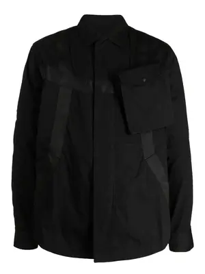 MAHARISHI Tape-detail Shirt Jacket - Black