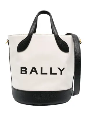 Bally Bar 8 Hours Bucket Bag - White