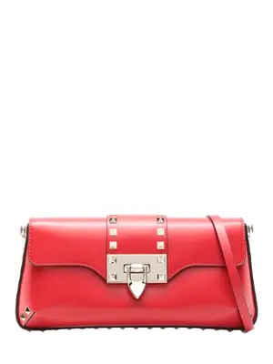 Valentino Garavani Rockstud Shoulder Bag - Red