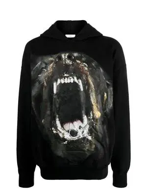 1989 STUDIO Graphic-print Cotton Hoodie - Black