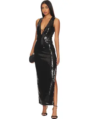 RUNAWAY THE LABEL Blaise Maxi Dress - Black