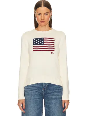 Polo Ralph Lauren Flag Pullover - Cream
