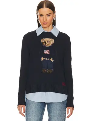 Polo Ralph Lauren Bear Pullover - Navy Multi