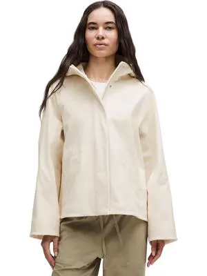 Lululemon Repelshell Cinch-back Rain Jacket - Light Ivory