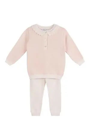 FELTMAN BROTHERS Chevron Sweater & Pants Set - Blush