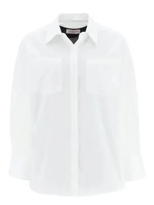 Valentino Garavani Cotton Poplin Mini Shirt Dress - White