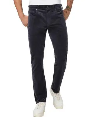 Paige Lennox Slim Fit Corduroy Pants - Deep Anchor