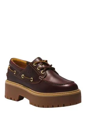 Timberland Stone Street Platform Boat Shoe - Rootbeer