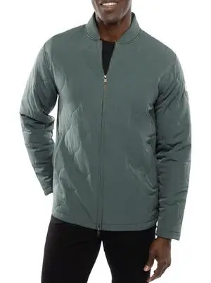 Travis Mathew Come What May Quilted Jacket - Balsam Green