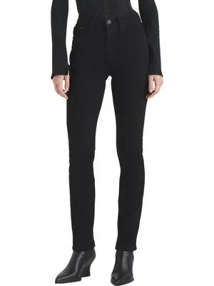 Rag & Bone Wren High Waist Slim Jeans - Black