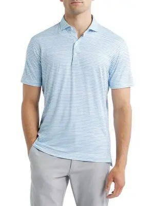 Johnnie-o Warwick Stripe Prep-formance Polo - Tide