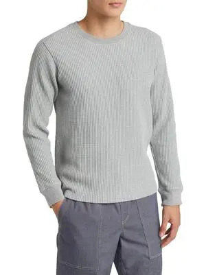Rails Wade Long Sleeve Thermal T-shirt - Heather Grey