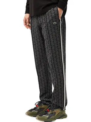 Lacoste Printed Tracksuit Pants Black
