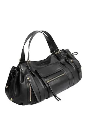 Gerard Darel Gerard Darel St. Germain Large Leather Crossbody Black