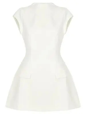 Oddmuse Ultimate Muse Stretch-crepe Mini Dress - White