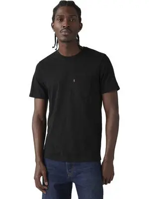 LEVI'S Classic Pocket T-shirt Mineral Black Slub