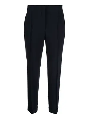 Moschino Pressed-crease Tapered Trousers - Blue