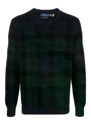Ralph Lauren Plaid-pattern Wool Jumper - Green